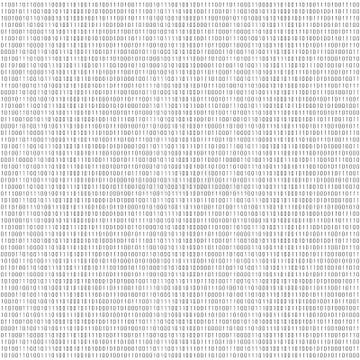 Binary Code Digital Technology Background. Computer Data by 0 and 1. Algorithm Binary Data Code ...
