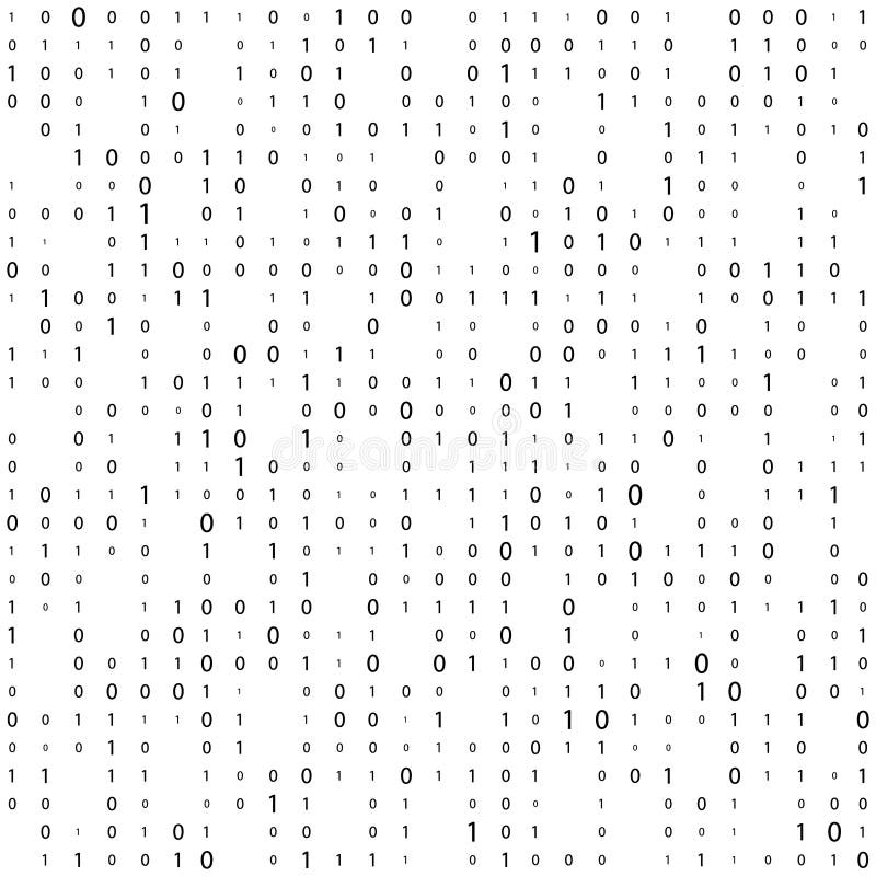 Binary Code Digital Technology Background. Digital Data Stream. Matrix ...