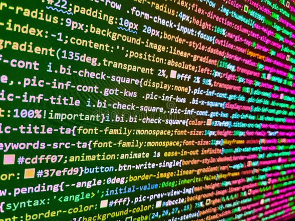 Binary Code Digital Technology Background. Modern Web Development ...