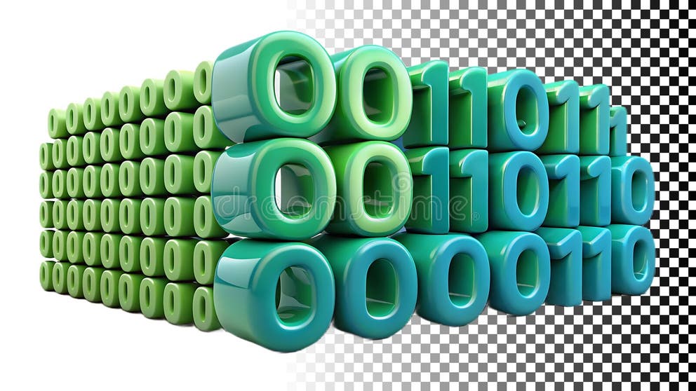 Binary Code, Digital Technology and Data Representation Image Png ...