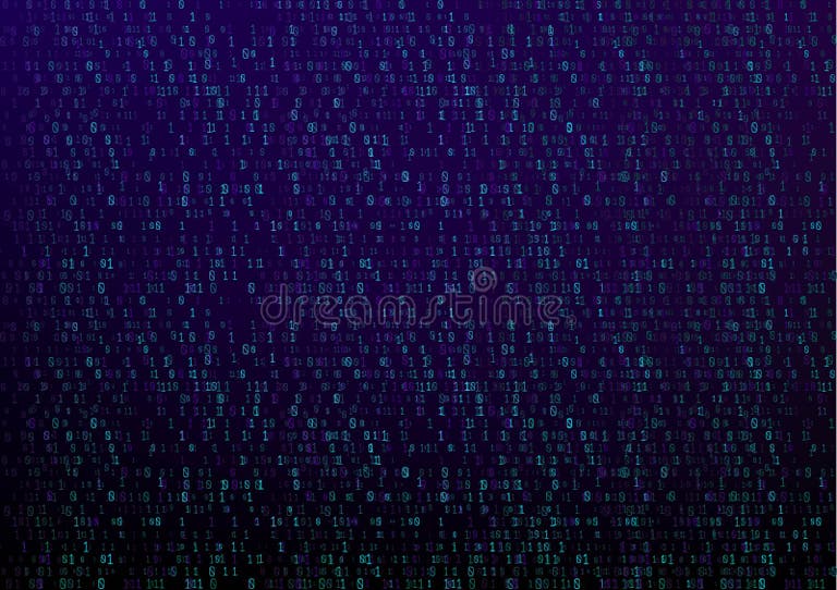 Binary Code Digital Technology. Data Sorting. from Chaos To System ...