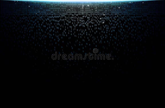 Binary Code Digital Technology. Data Sorting. from Chaos To System ...