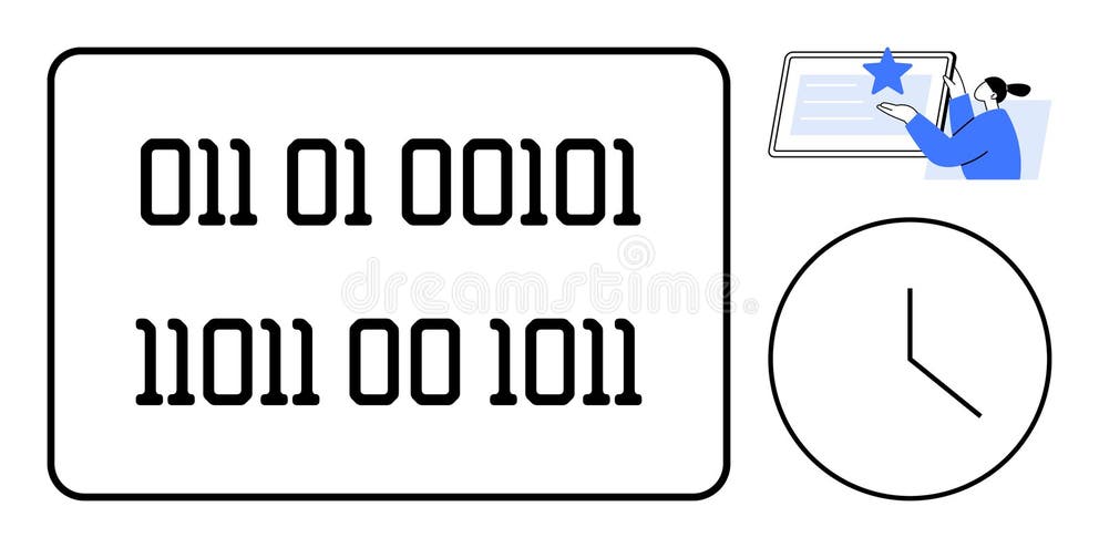Binary Code Digital Technology Stock Illustrations – 92,528 Binary Code Digital Technology Stock ...
