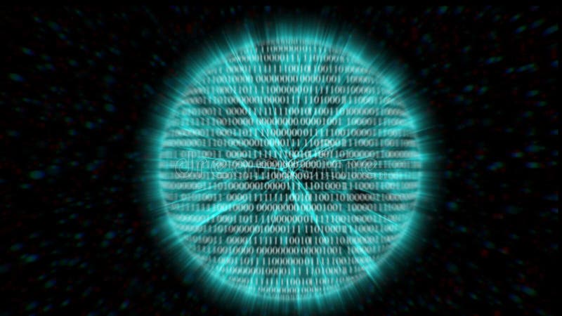 Binary Code With Digits Movingconcept Of Digital Age Stock Video 8736