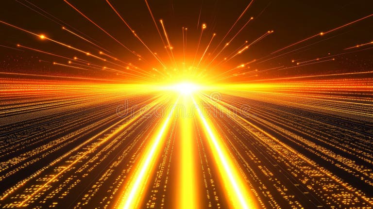 Binary Code Explosion Illuminating the Depths of Digital Data, a ...