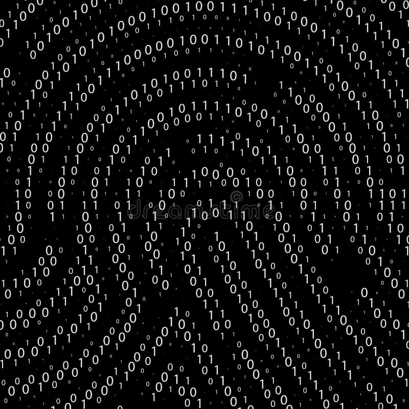 Binary Code By Fingerprint Shape Cyber Security Technology Digital Verification Information
