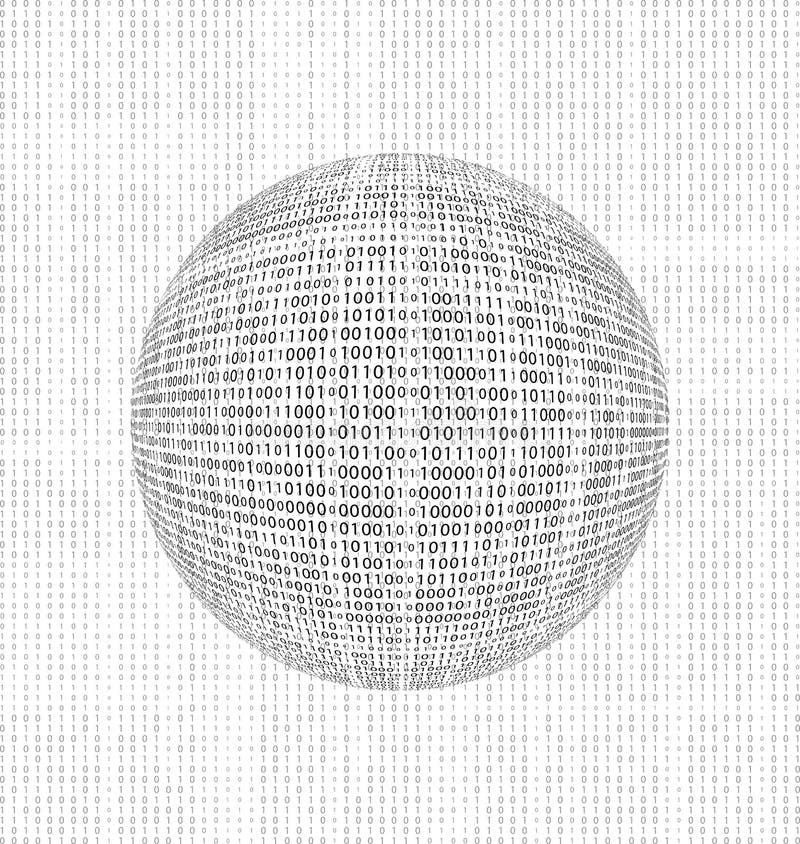 Binary Code Globe Stock Vector Illustration Of Computer 96027731