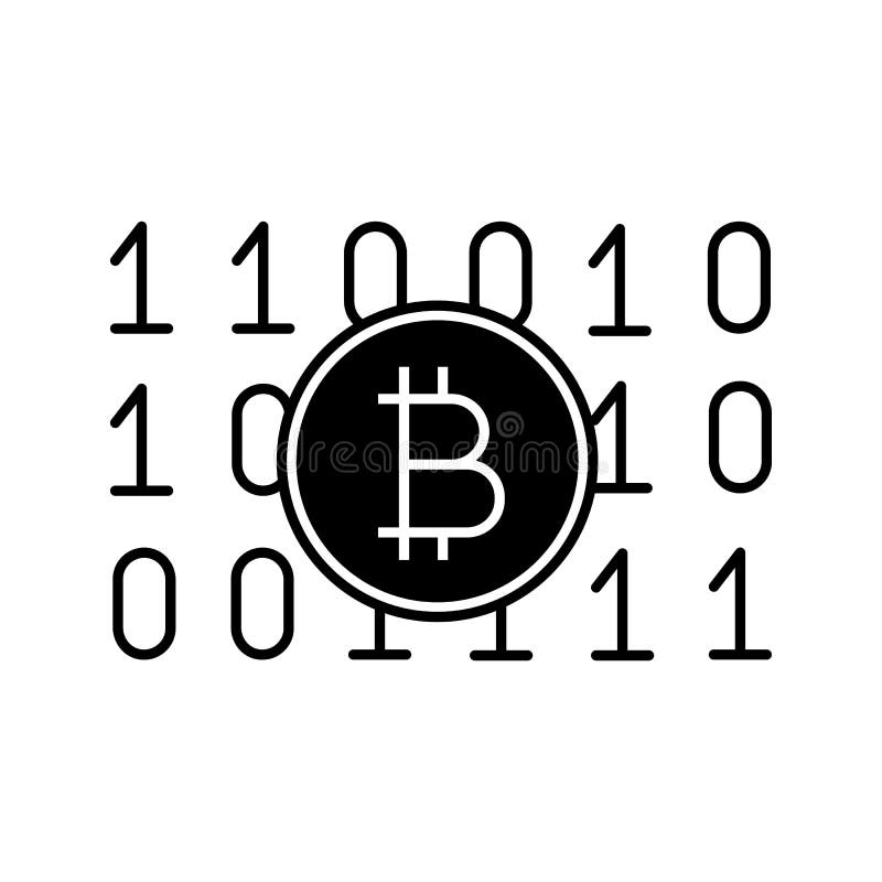 Binary Code Glyph Icon Stock Vector Illustration Of Concept 175554507