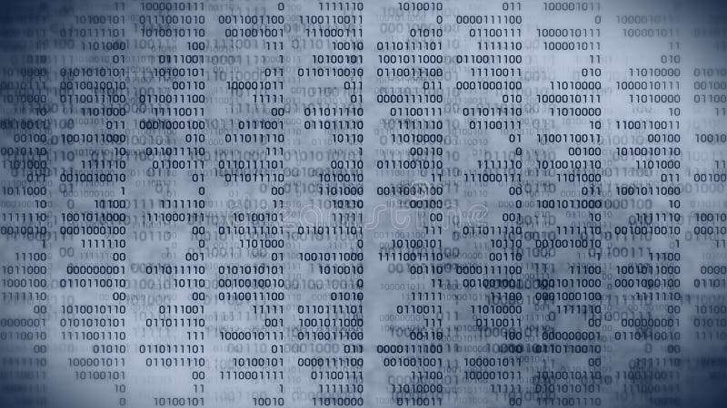 Binary Code Gray Background. Web Online Streaming with Digital ...