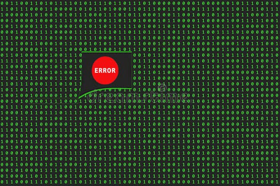 Binary Code, Green Numbers, Dark Screen. Matrix on the Background ...