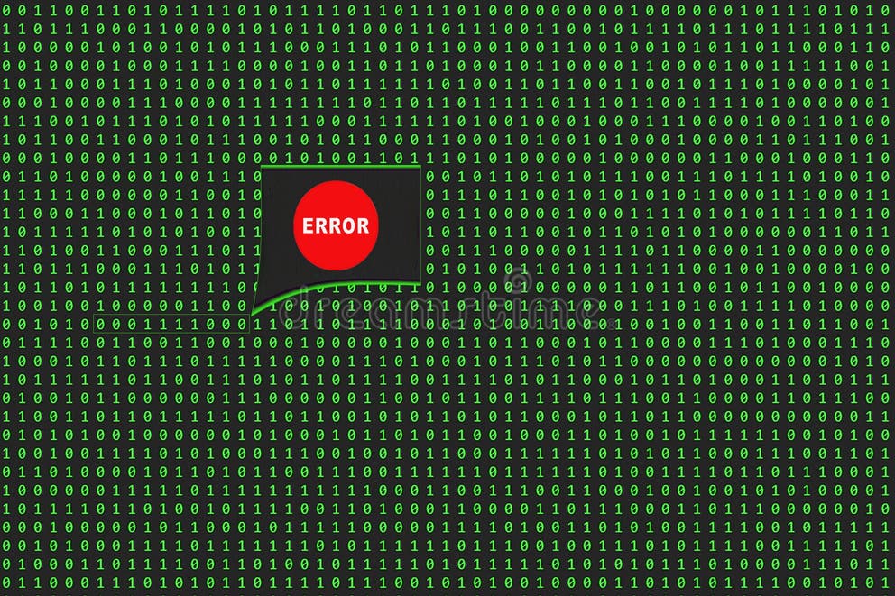 Binary Code, Green Numbers, Dark Screen. Matrix on the Background. Binary Programming Code Stock ...