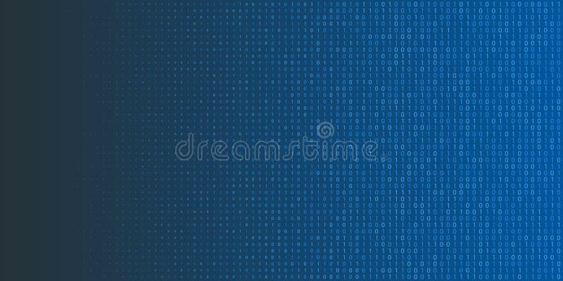 Binary Code Halftone Background Zero And One Abstract Symbols Stock Illustration Illustration