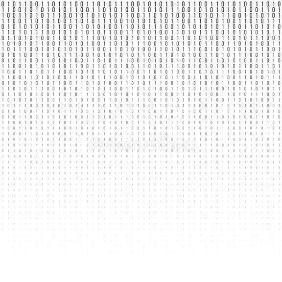 Binary Code Halftone Texture. Stock Illustration - Illustration of ...