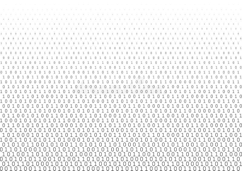 Binary Code Halftone Texture. Stock Illustration - Illustration of ...
