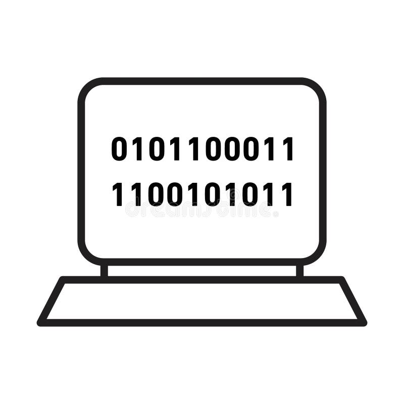 Binary Code Icon Ideal For Programming And Computer Science
