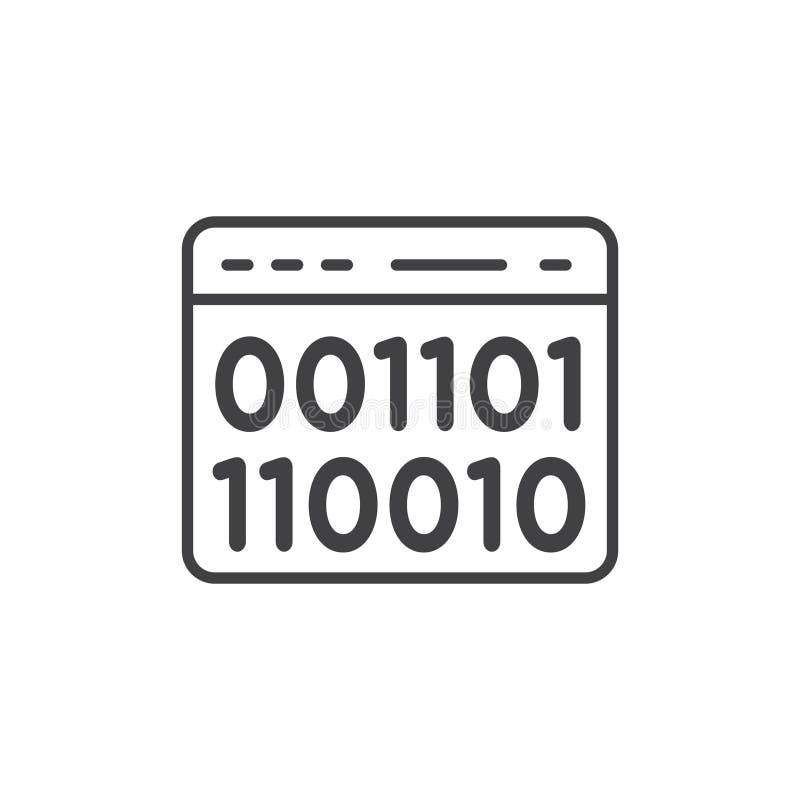 Binary Code Icon Set. Computer Software 01 Binary Data Vector Symbol ... Binary Code Icon Set. Computer Software 01 Binary Data Vector Symbol ...