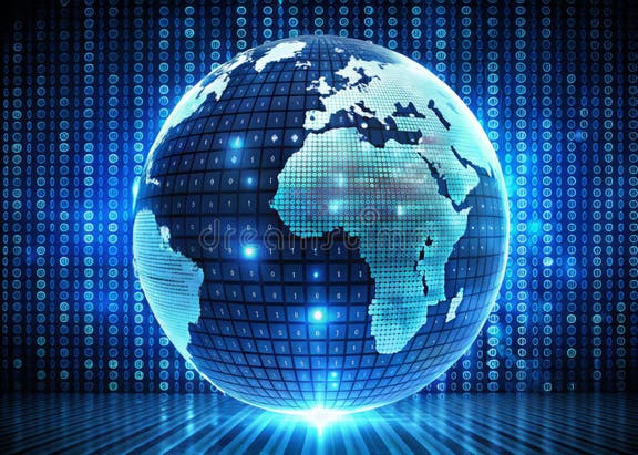 Binary Code Image Decoded Meaning and Visual Representation of Data ...