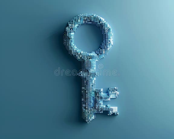 Binary Code Key Entering Keyhole: Minimalist Encryption Concept Stock ...