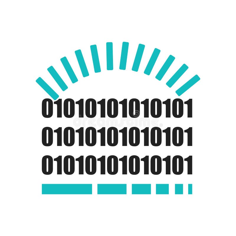 Binary Code Loading Symbol Icon Vector Sign and Symbol Isolated on ... Binary Code Loading Symbol Icon Vector Sign and Symbol Isolated on ...