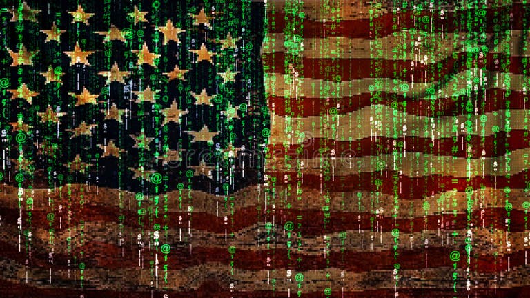 Binary Code In Matrix Style Wall Of Digital Binary Code Processing
