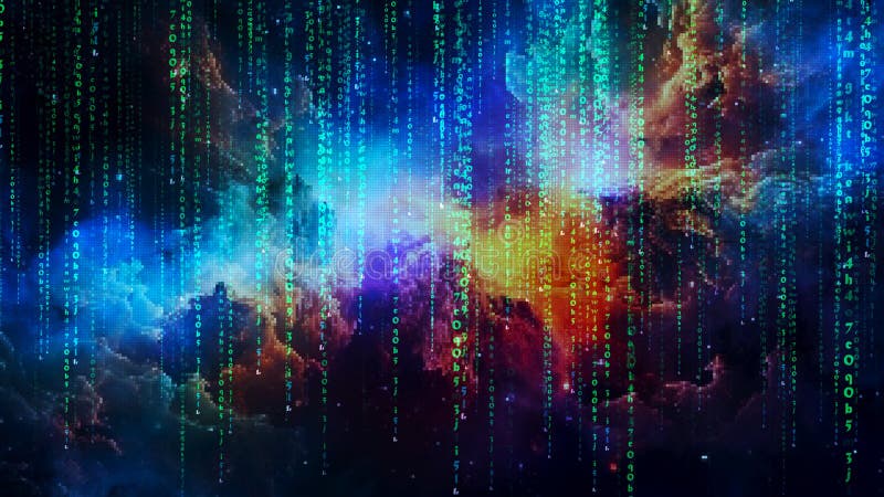 Matrix Binary Rain Stock Illustrations – 338 Matrix Binary Rain Stock ...