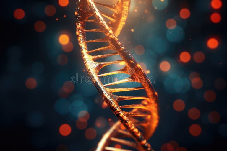 Binary Code Merging with a Dna Helix Stock Illustration - Illustration ...