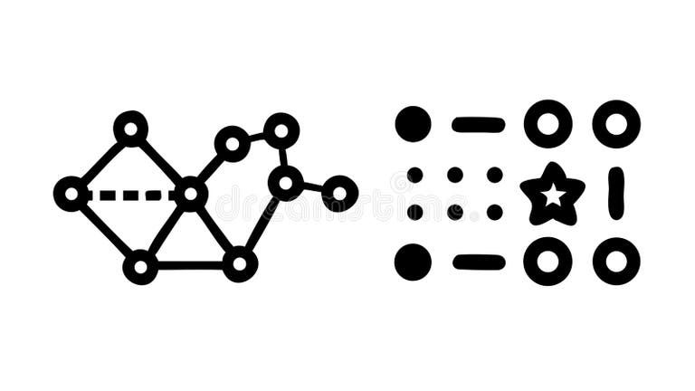 Binary Code Network, Digital Data Structure, Abstract Computing, Vector ...