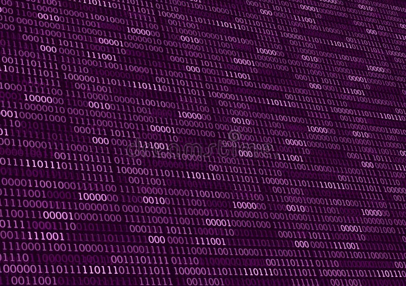 Binary Code Numbers for Computer Background Stock Illustration ...