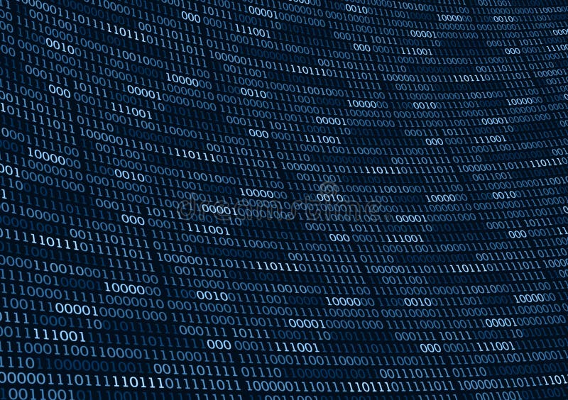 Binary Code Numbers for Computer Background Stock Illustration ...