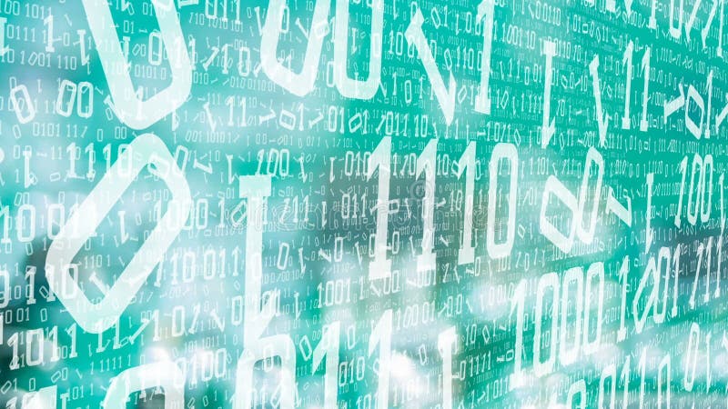Binary Code Numbers Cyber Security Attack Stock Video - Video of ...