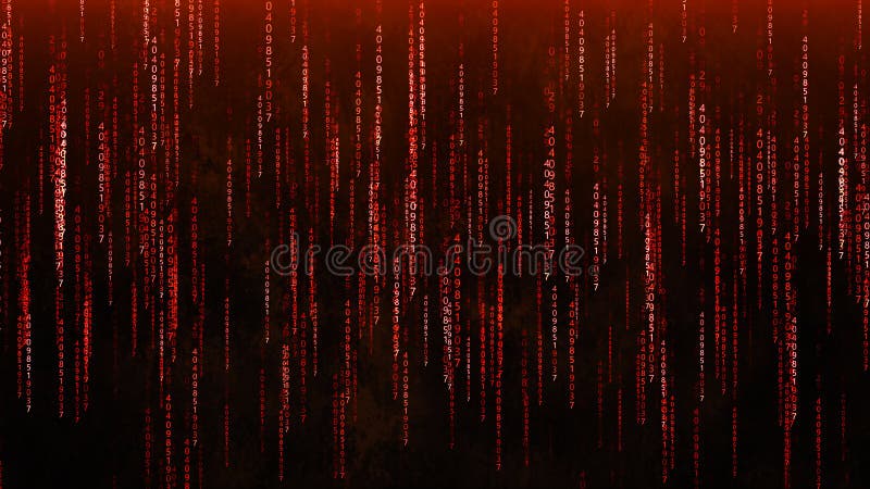 Binary Code With Numbers Moving On The Screen Digital Age Binary Algorithm Data Code