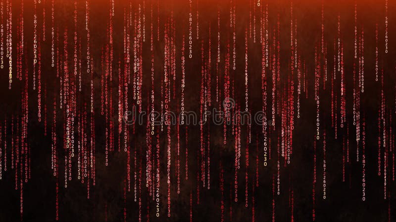 Binary Code With Numbers Moving On The Screen Digital Age Binary Algorithm Data Code
