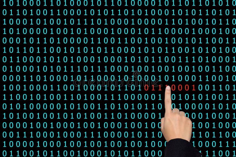 Binary code problem stock illustration. Illustration of background ...