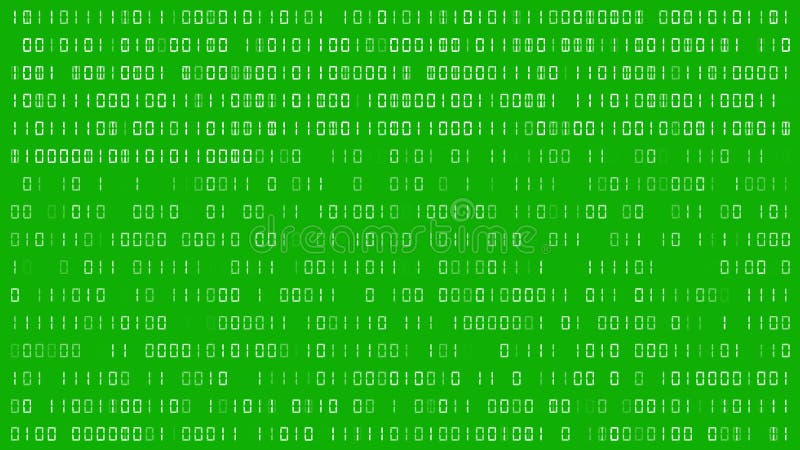 Binary Code Process Motion Graphics with Green Screen Background Stock Video - Video of ...