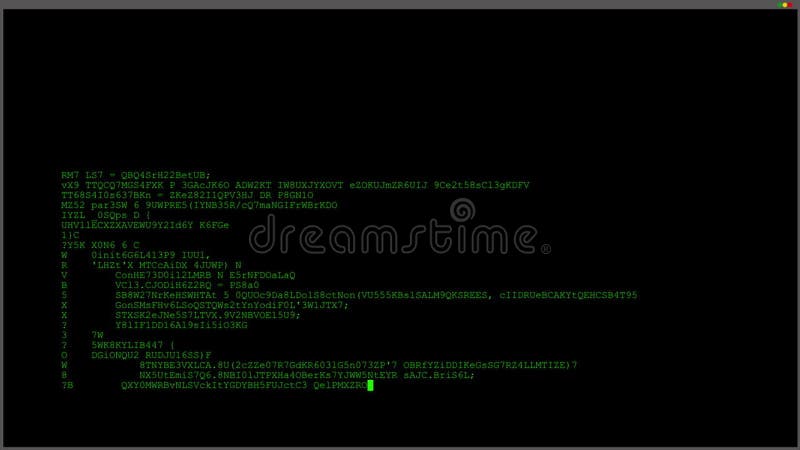 Binary Code Programmer Protects the Data Center . Programmer S Work Process, Pop-Up Program ...
