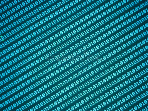 Binary Code. Programming Encoded Information. Technology Background. Stream of Zeros and Ones ...