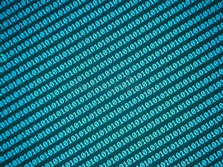 Binary Code. Programming Encoded Information. Technology Background. Stream of Zeros and Ones ...