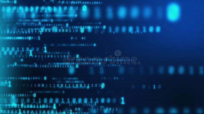 Binary Code Digital Information Technology Background Seamless Loop