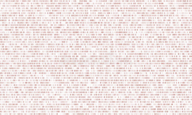 Binary Code Red Background With Two Binary Digits 0 And 1 On A White Background Algorithm