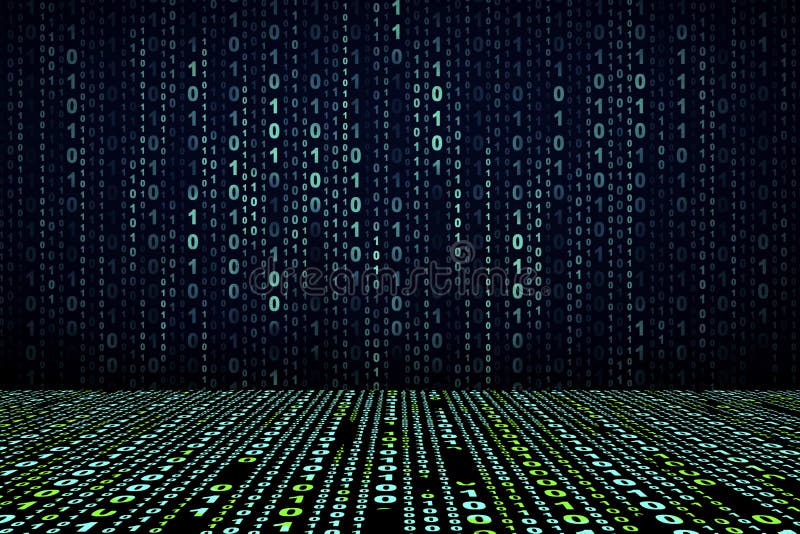 Binary code room stock illustration. Illustration of digital - 143851212