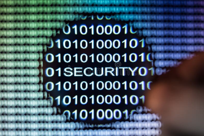 Binary code screen stock photo. Image of malware, ddos - 99852738