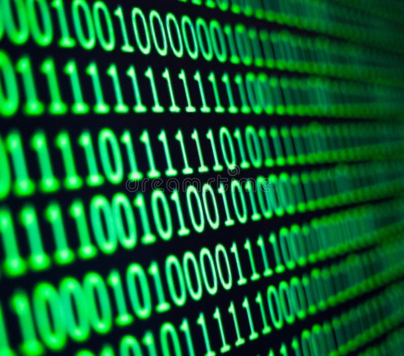 Binary code screen stock photo. Image of internet, bitcoin - 99852674