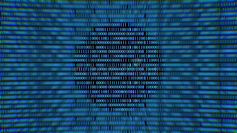 Binary Code Screen Data Code Stock Video - Video of display, clip: 131856611