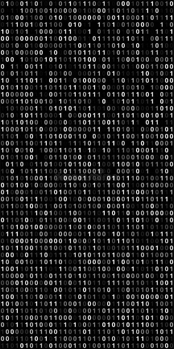 Binary Code Screen stock vector. Illustration of data - 129902794