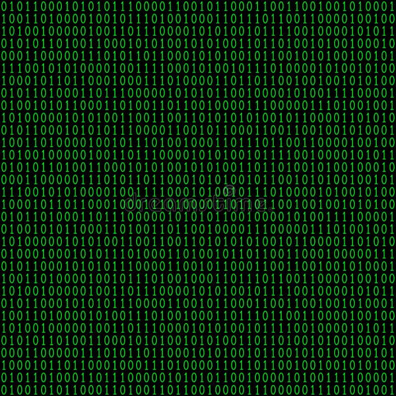 Binary Code Seamless Pattern Stock Illustration - Illustration of ...