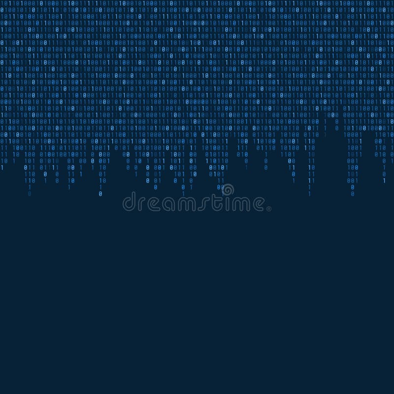 Binary Code Cyber Pattern Matrix Stock Vector - Illustration of code ...