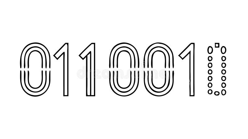 Binary Code Sequence, Digital Technology and Data, Vector Design Generative AI Stock Vector ...