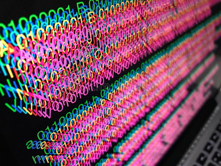 Binary Code Software Development. Stock Photo - Image of development ...