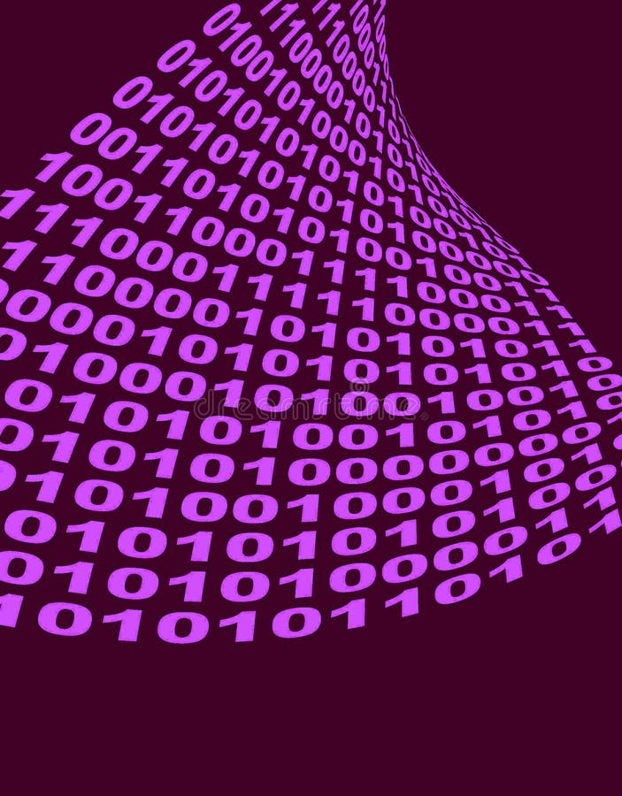 Binary Code - Space for Text Stock Illustration - Illustration of ...