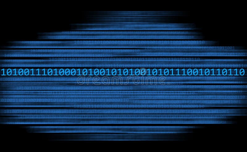 Binary stream stock illustration. Illustration of generated - 4274592